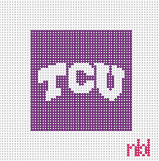 TEXAS CHRISTIAN UNIVERSITY | Needlepoint by Laura