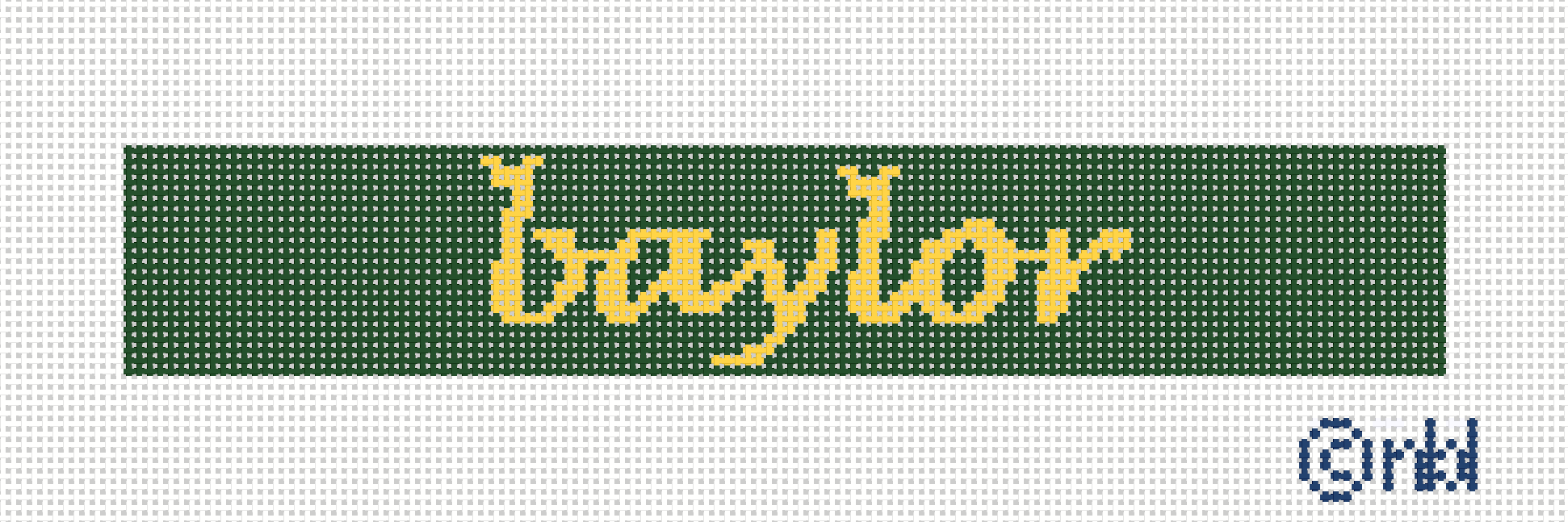 Baylor Key Fob | Needlepoint by Laura