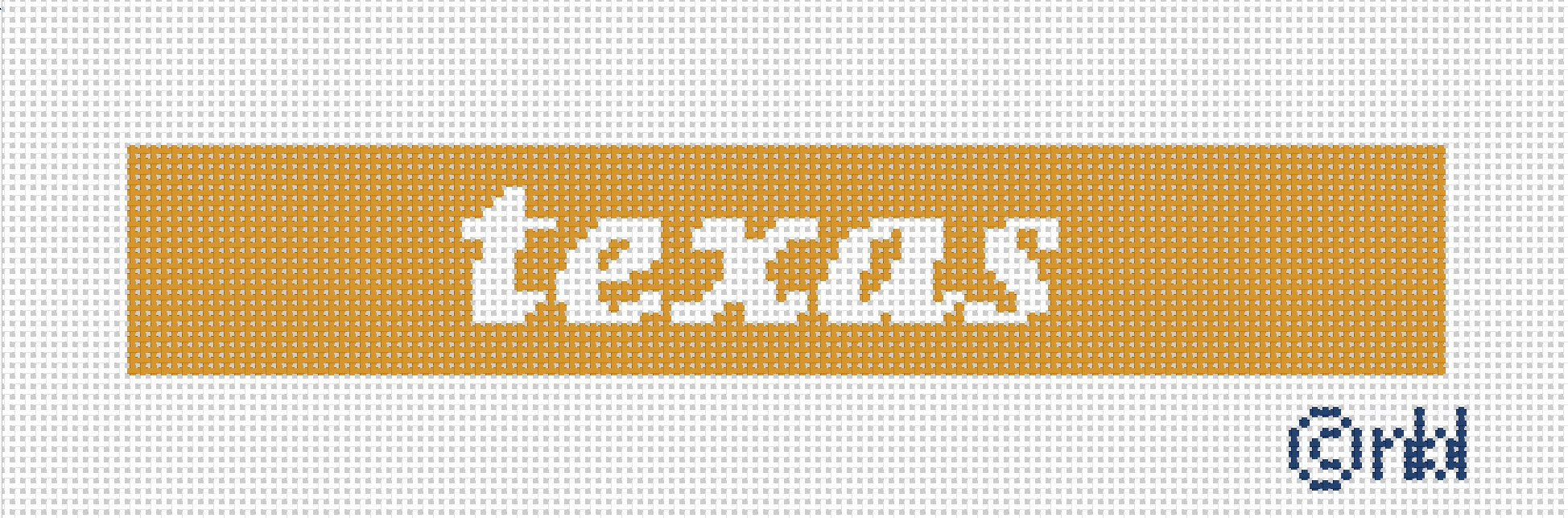 Texas Key Fob | Needlepoint by Laura